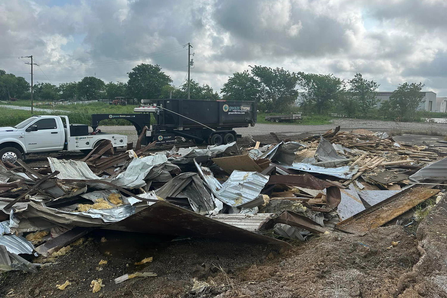 Dumpster Rental After a Hurricane - Geaux Throw